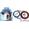 MPP Aerial Dog Run Trolley System 70 ft with Leash, Up to 60 lb, Blue ...