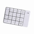 NFTIGB 2.4GHz Wireless USB Numeric Keypad Numpad 18 Keys for Laptop PC ...