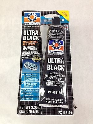 Permatex 82180 Ultra Black Hi-Temp RTV Silicone Gasket Maker 3.35oz-GET ...