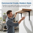 20 Pack Shelf Brackets 12 Inch, Heavy Duty Metal L Brackets for ...
