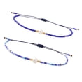 2 Piece Ethnic Inspired Beaded Bangle Adjustable Bracelets Handcrafted ...