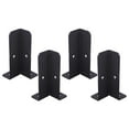 4 Pcs Adjustable Deck Post Anchor Base Brackets Reversible Wood Fence ...