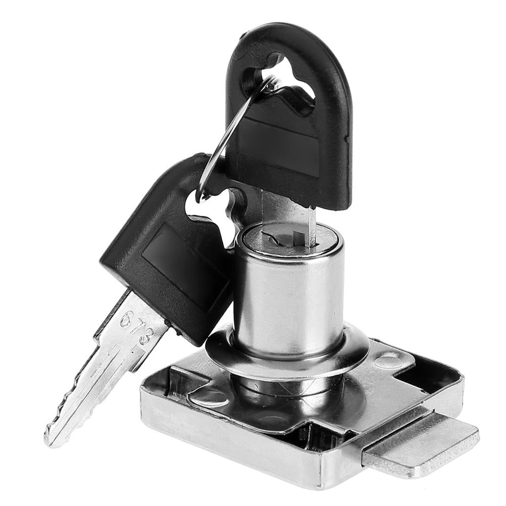 Cold Rolled Steel 136-22 Drawer Lock Desk Wardrobe Cabinet Locker w/ 2 ...