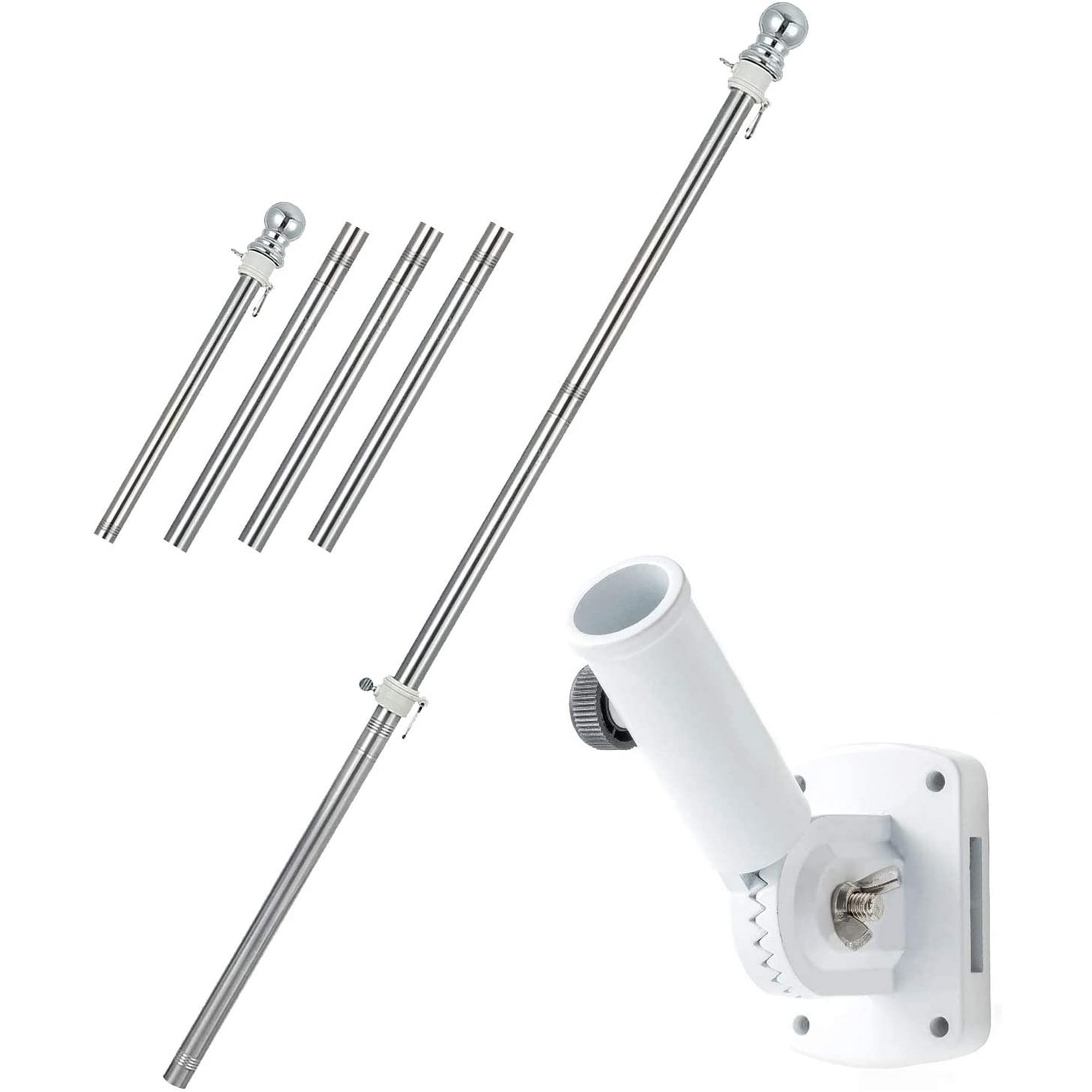 Click here for Yeater 6ft Flag Pole Kit For House  304 Stainless... prices