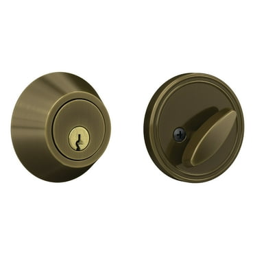 Jimmy-Resistant Deadlock, Diecast, Brass Color, Angle Strike, Single ...