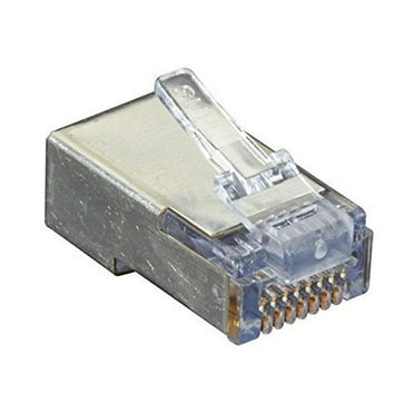 Black Box CAT6 EZ Shielded Plug - 50-Pack - Walmart.com