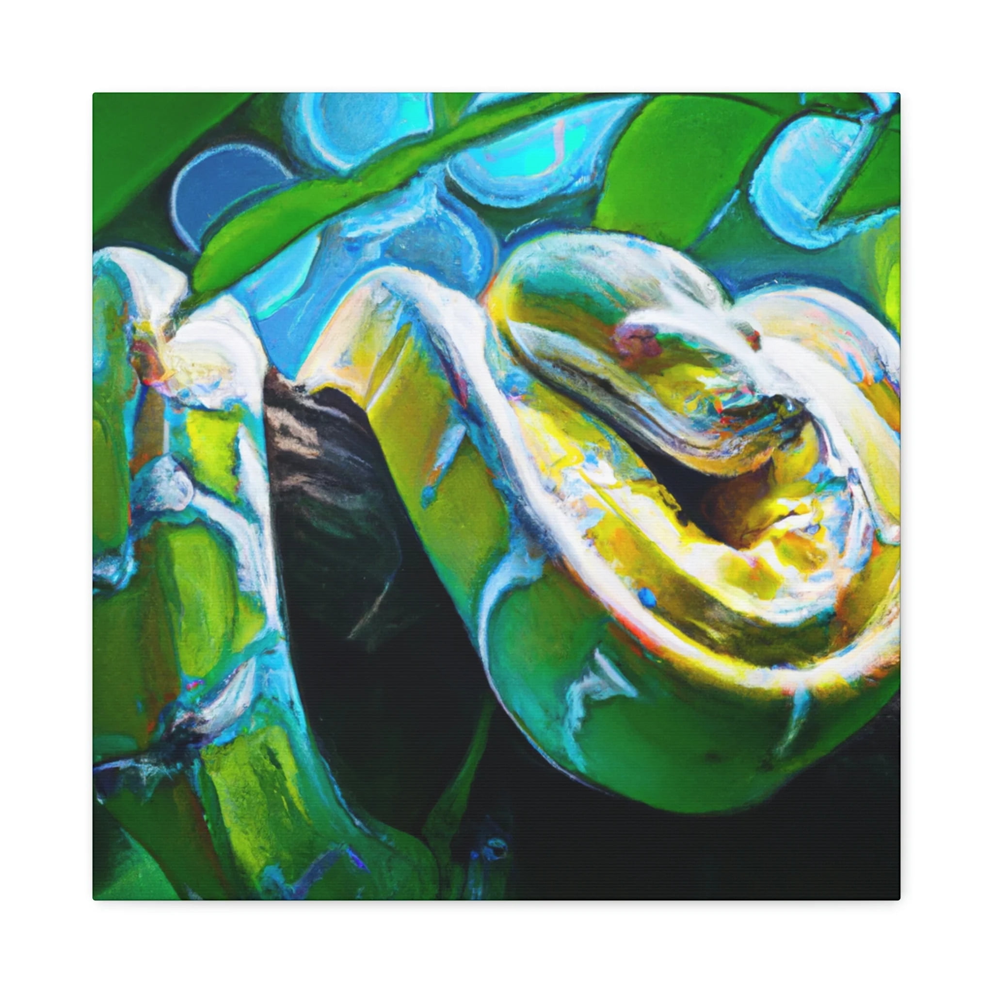 Green Python Majesty Revealed - Canvas - Walmart.com