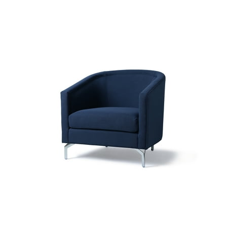 Annette Cabriole Arm Chair, Midnight Blue - Walmart.com