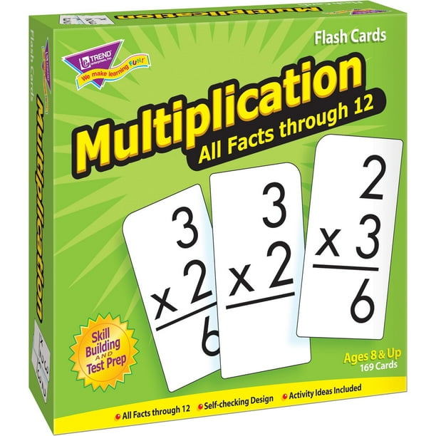 Trend, TEP53203, Multiplication all facts through 12 Flash Cards, 169 ...