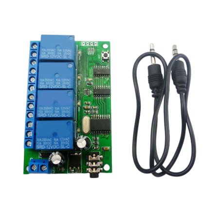 mmirethe Professional Relay Module 4-channel Remote Control Switch Tone ...