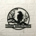 Craftnamesign Custom Raven Metal Wall Art LED Light, Personalized Crow ...