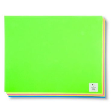 PaconÂ® Neon Poster Board, 22" x 28", Assorted Neon Colors, 25 Sheets ...