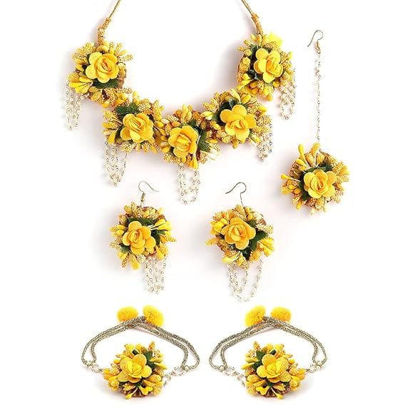 Click here for Jewellery Flowers Necklace Earrings Bracelet Maang... prices