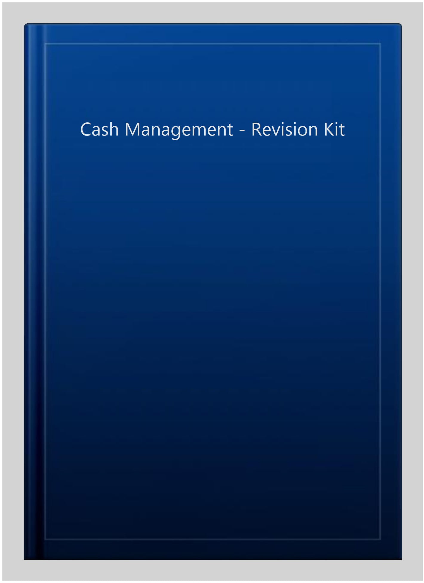 Cash Management - Revision Kit - Walmart.com