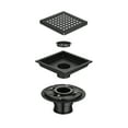 dokea 6 Inch Square Shower Floor Drain - SUS 304 Stainless Steel Grate ...