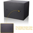Fireproof Waterproof Safe Box Safes 0.18 Cubic Feet Lock Boxes Wall ...