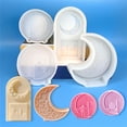 Castles Epoxy Resin Mold Nonstick Scented Silicone Mold Plasters Table ...