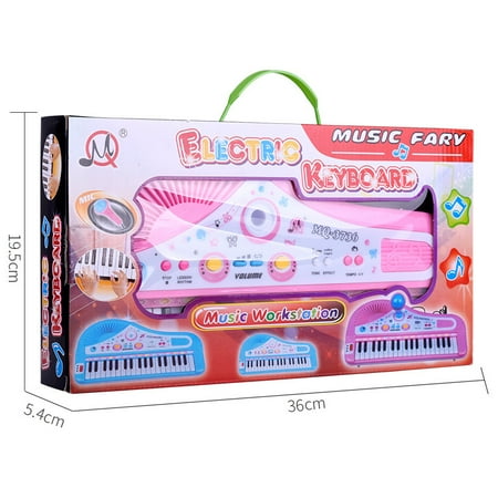 37 Key Kids Electronic Keyboard Piano Musical Toy w/ Microphone ...