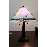 Amora Lighting Tiffany Style 2 Light Mission Table Lamp - 23" Tall ...