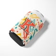 Letter K Retro Teal Orange Musical Instruments Initial Can or Bottle ...