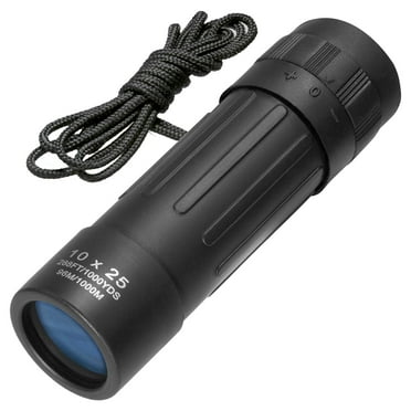Tasco 10x25 Essentials Monocular, Black Rubber armor. - Walmart.com