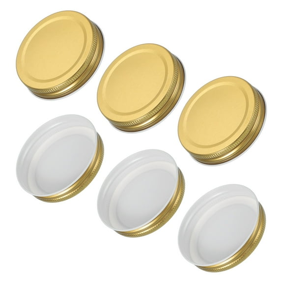 EUWBSSR 20 Pcs Mason Jar Lids, 70mm Plastic Caps with Gasket, Anti ...