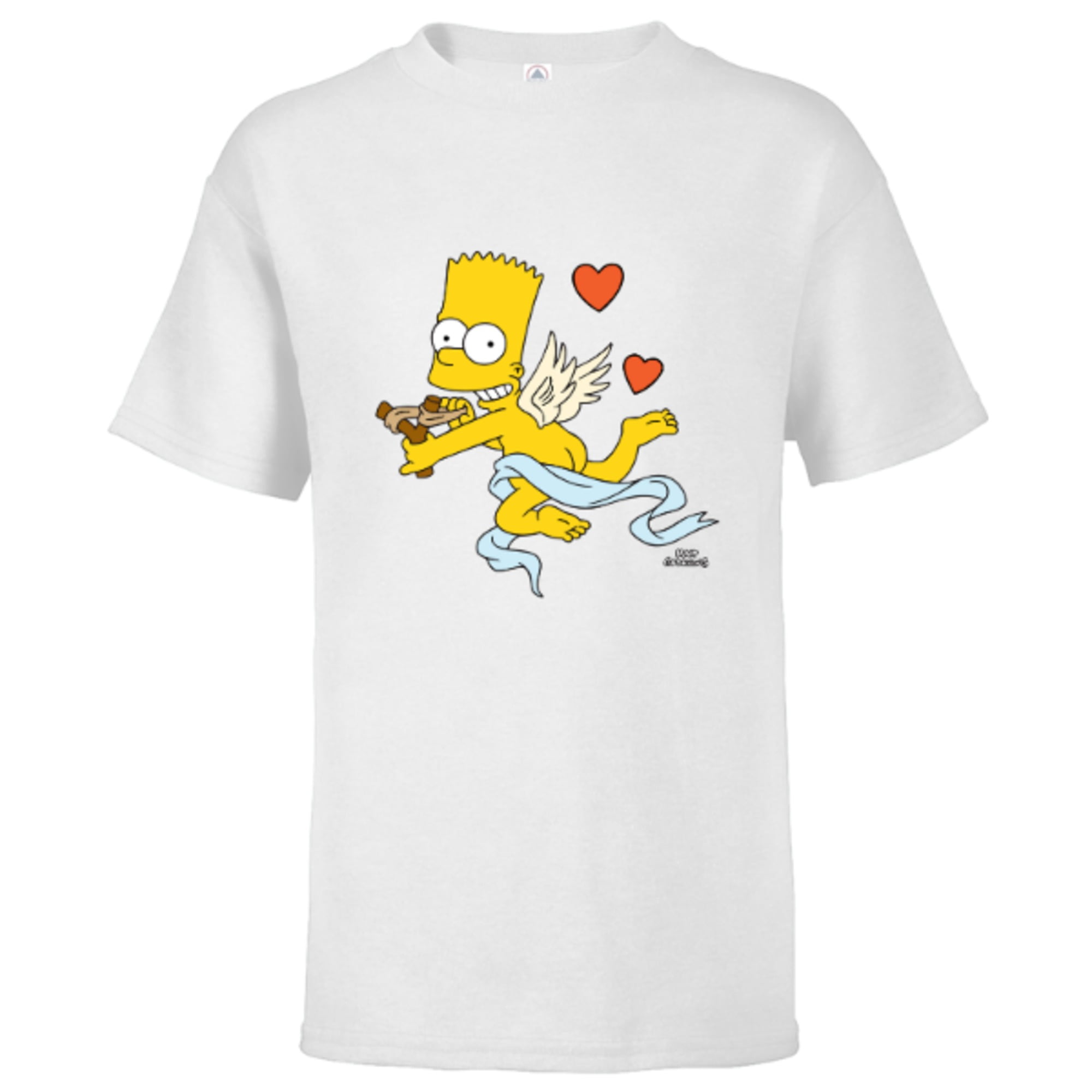 The Simpsons Bart Cherub Slingshot Cupid - Short Sleeve T-Shirt for ...