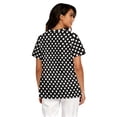 Binienty Polka Dot Black Background Nurse Uniform Shirts for Women ...