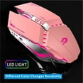 TENMOS Wireless Gaming Mouse, Rechargeable, Silent LED, 7 Buttons, with ...