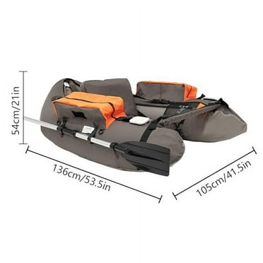 "Costway Inflatable Fishing Float Tube, 350 lbs Capacity, PVC & 600D ...