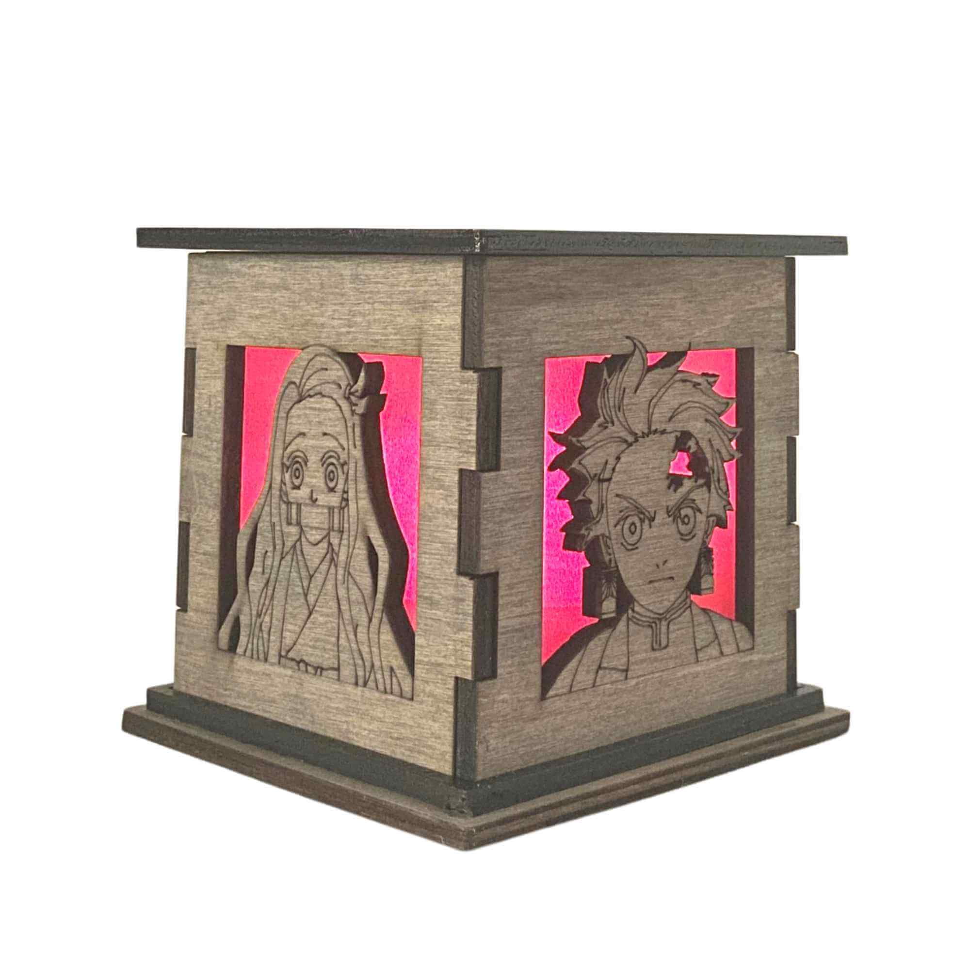 Demon Slayer Light Box | Shelf Décor for the Otaku | Bedside Lamp ...