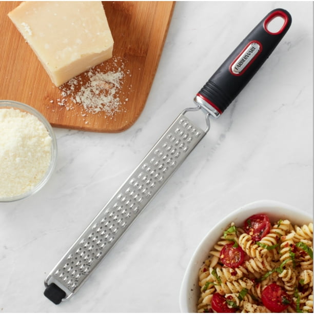 Farberware Soft Grips Long Red & Black Zester Grater - Walmart.com
