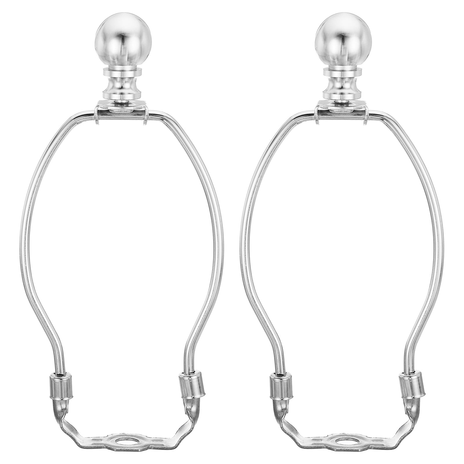Uxcell 6 Inch Lamp Harp Kit with Finial Lamp Shade Holder Chrome, 2 Set ...