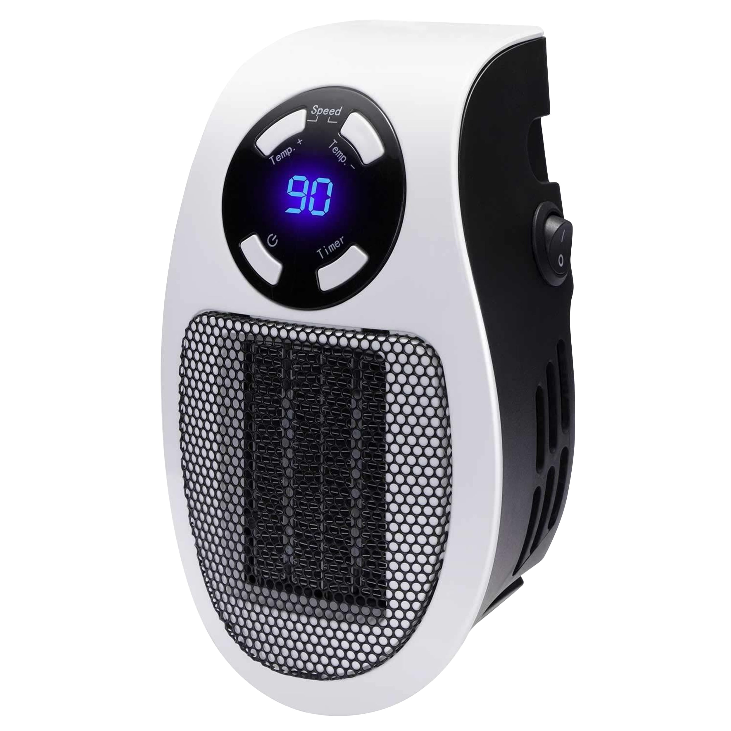 Brentwood 350 Watt Plug-In Wall Outlet Personal Space Heater in White ...