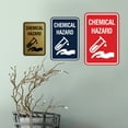 Portrait Round Chemical Hazard Sign (Blue) - Small - Walmart.com