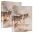 3 Ring Binder with Flattened Metal Clip 1.5" Round Rings Binder ...