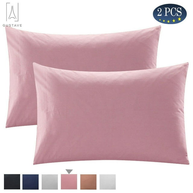 Gustave Pillowcases Set of 2 with Envelope Closure, Ultra Soft Pure ...