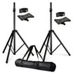 Pyle Pro Pair of Adjustable Extending Height Tripod Speaker Stand Holder Mount - Walmart.com