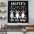 Black Gnomes Easter Semi Sheer Curtains Drapes for Living Room, Bedroom ...