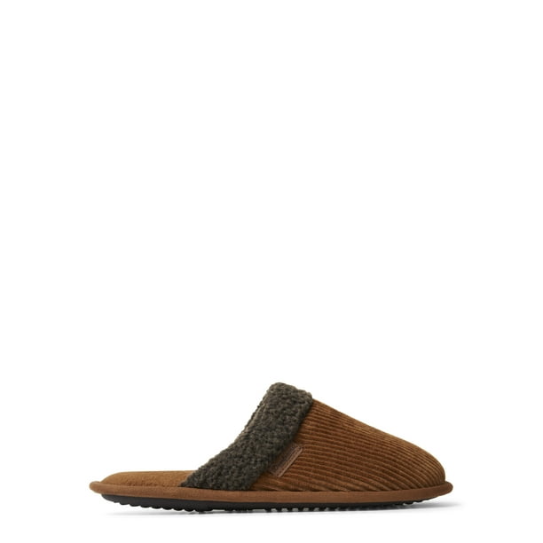 Dearfoams Cozy Comfort Men's Corduroy Scuff Slippers - Walmart.com