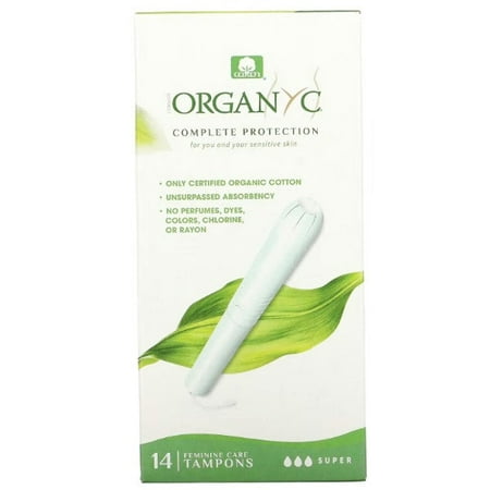 Organyc - Organic Tampons (Super), 14 Units | Walmart Canada