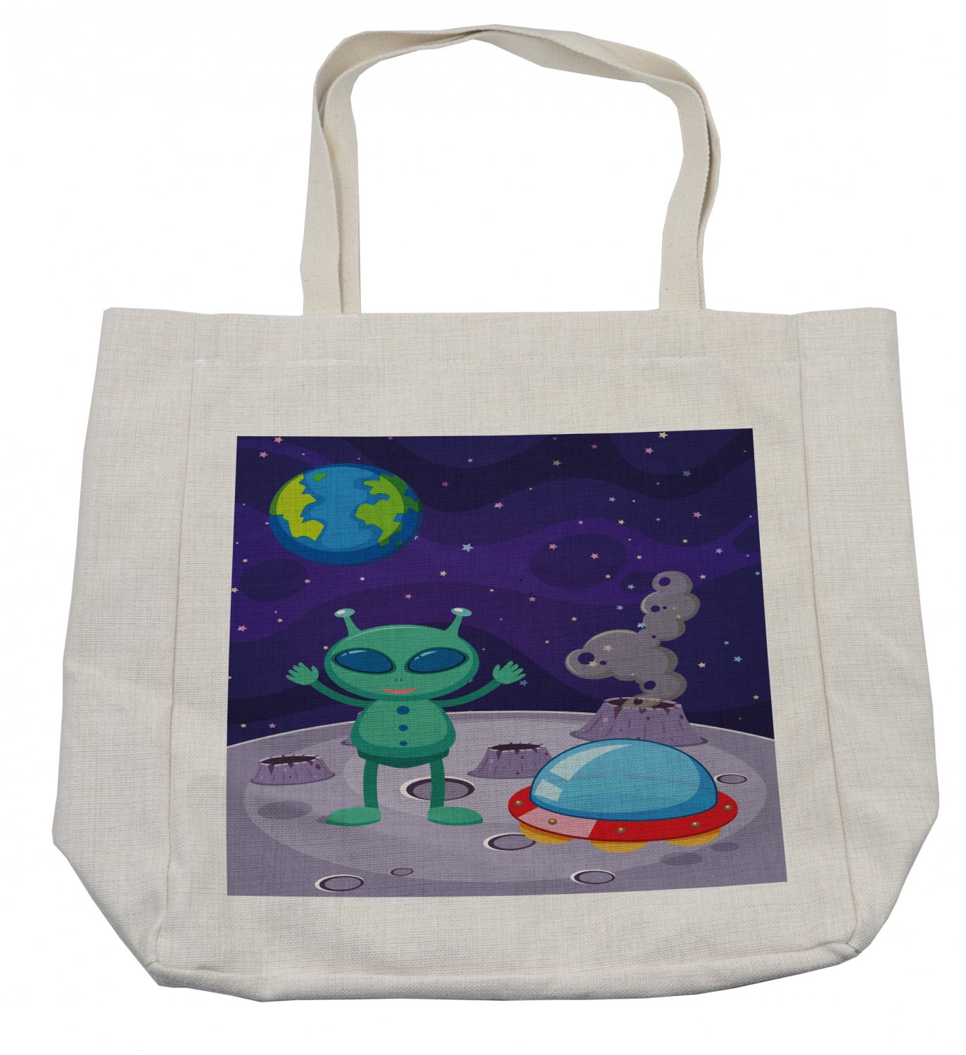 Alien Shopping Bag, Cartoon Interpretation of a Mysterious Vertical ...