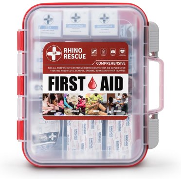 Be Smart Get Prepared - 351 Piece First Aid Kit for Family, Small ...