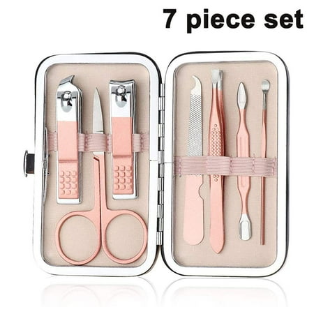 Manicure Set, Travel Mini Nail Clippers Kit Pedicure Care Tools ...