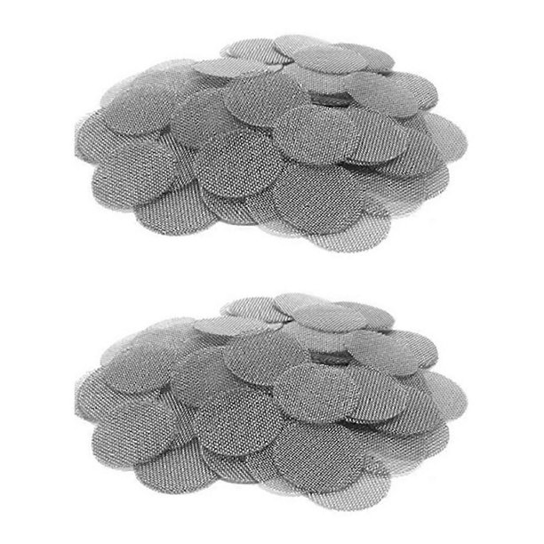 150 Pieces Stainless Steel Smoking Pipe Filters with Storage Box ...