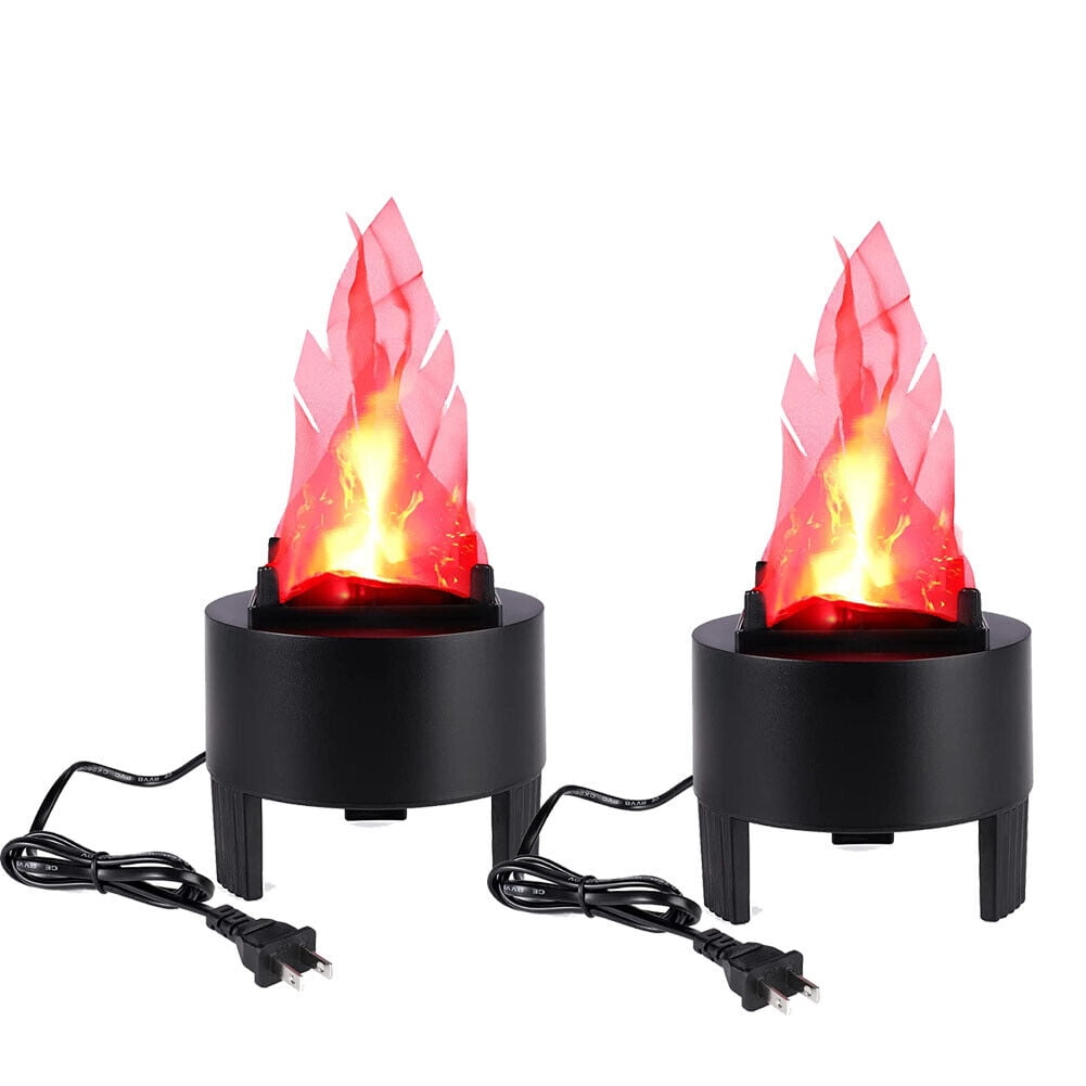 3D Fake Flame Lamp 110V 3W Electric Campfire Artificial Flickering ...