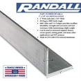Randall 8 FT - 1inches x 1/8inches Aluminum Angle 6063 Alloy T-6 Temper ...