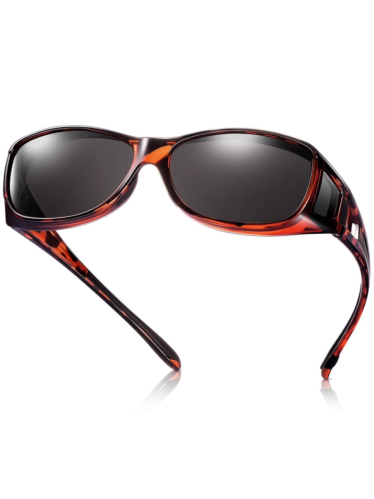 TINHAO Fit Over Glasses Sunglasses Wrap Around Polarized Sunglasses for ...