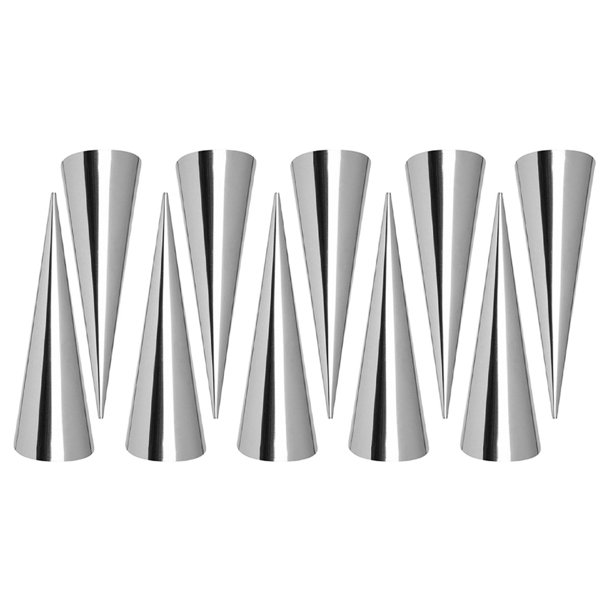Cream corner molds, baking cones Stainless steel roll corners to form ...