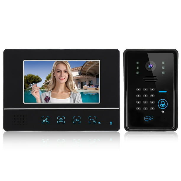 Door Phone Kit,7in Wired Video Doorbell Wired Video Doorbell Video ...